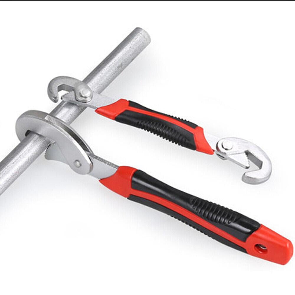 2PCS Universal Multifunction Wrench Adjustable Snap Grip Portable Key ...