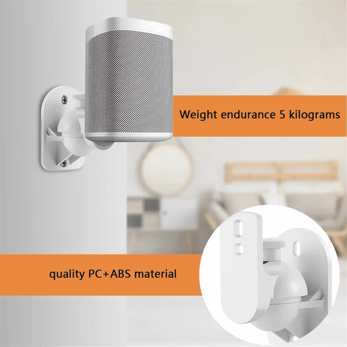 2PCS Universal Speaker Wall Mount Bracket Ceiling Stand Clamp with ...