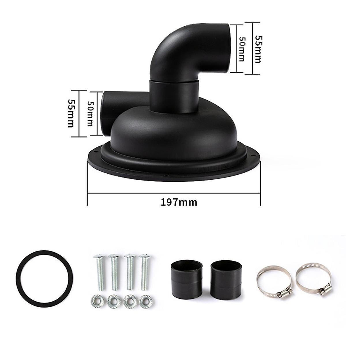 2PCS Vacuum Dust Separator Cyclone Separator Lid with Elbow DIY Easy to ...