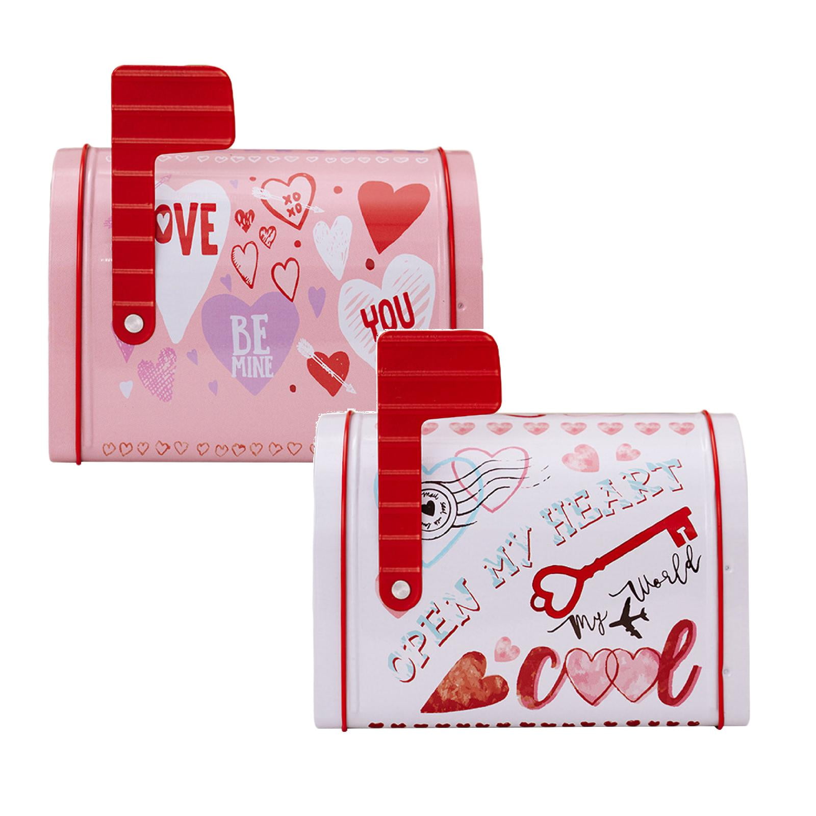 2PCS Valentine's Day Mail Box Envelope Gift Box Atmosphere Layout ...