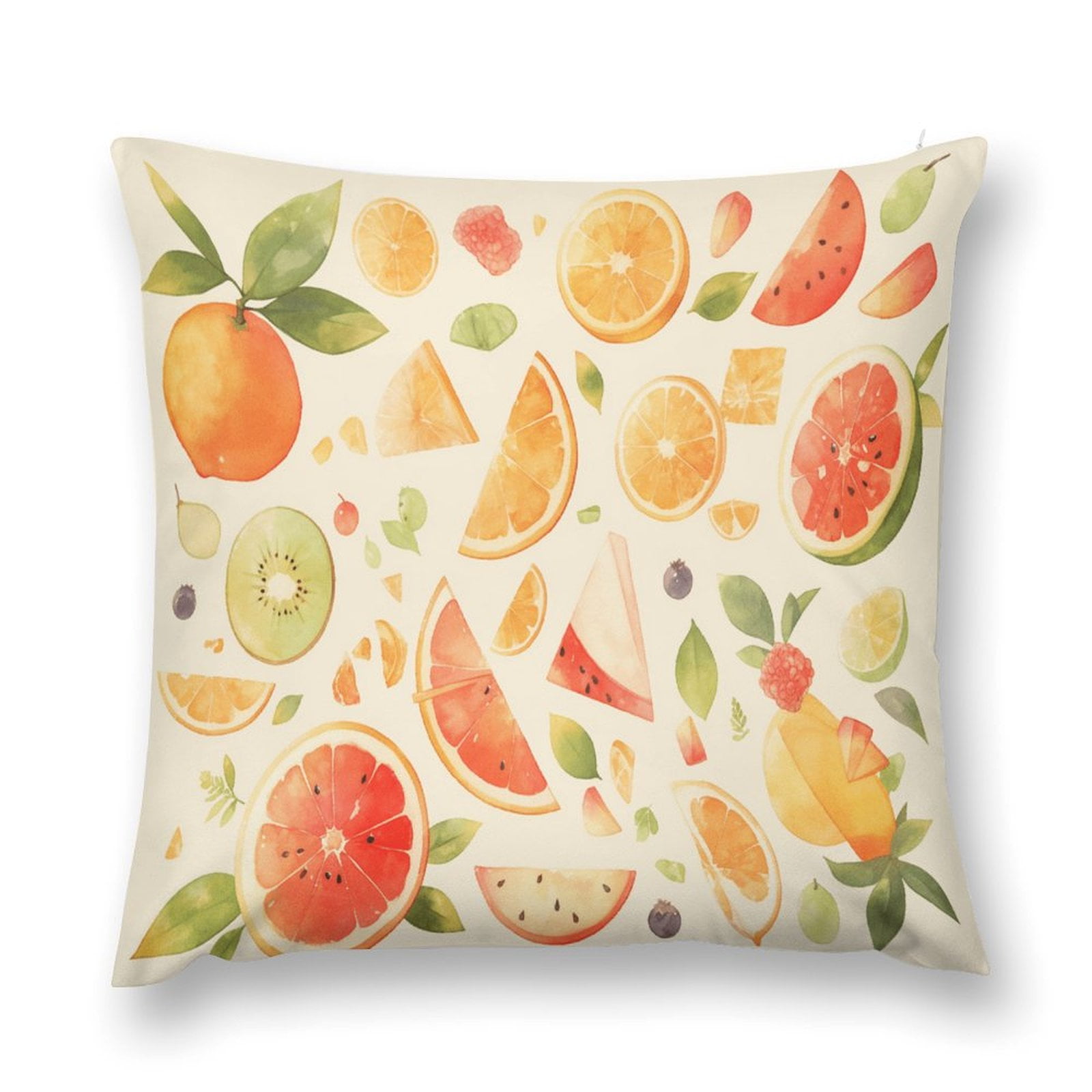 2PCS Various Fruits Throw Pillow Covers 18x18 Decorative Pillows Case ...