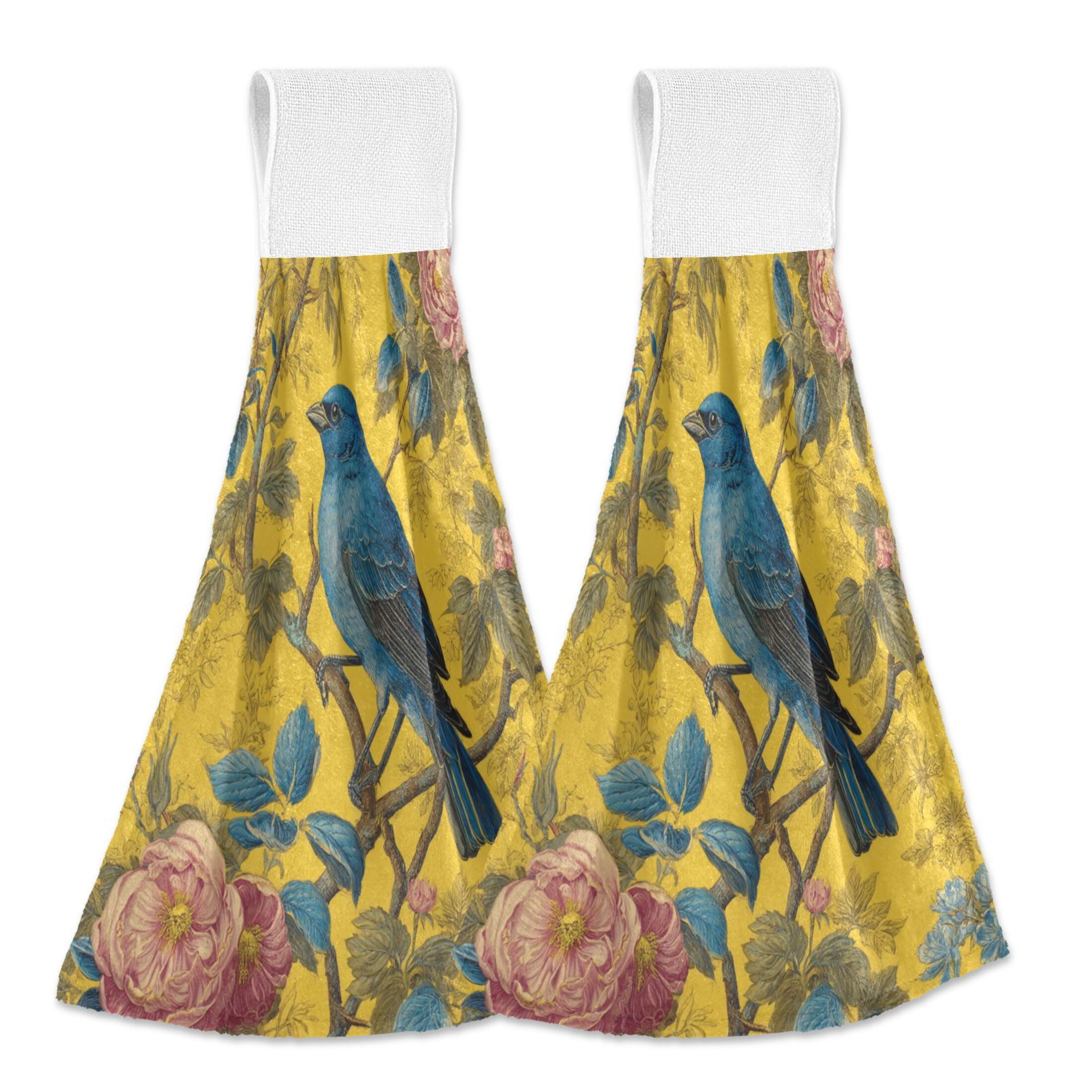 2PCS Velcro Hangable Hand Towels Quick-Drying Hanging Kitchen Towels ...