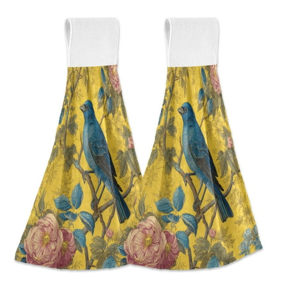 2PCS Velcro Hangable Hand Towels Quick-Drying Hanging Kitchen Towels ...