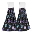 2PCS Velcro Hangable Hand Towels Quick-Drying Hanging Kitchen Towels ...
