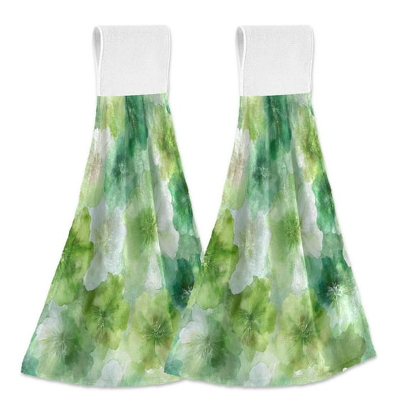 2PCS Velcro Hangable Hand Towels Quick-Drying Hanging Kitchen Towels ...