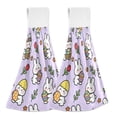 2PCS Velcro Hangable Hand Towels Quick-Drying Hanging Kitchen Towels ...