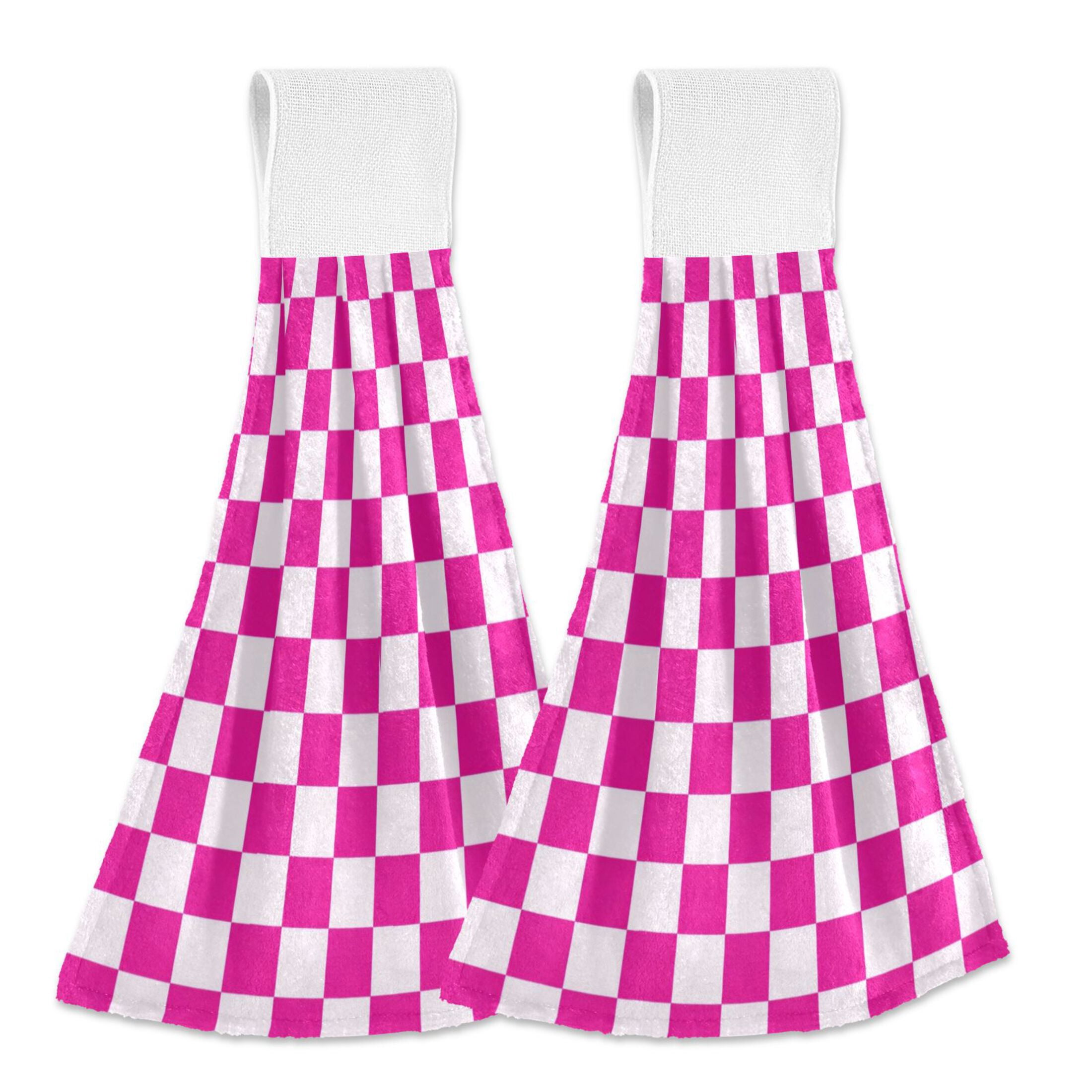 2PCS Velcro Hangable Hand Towels Quick-Drying Hanging Kitchen Towels ...