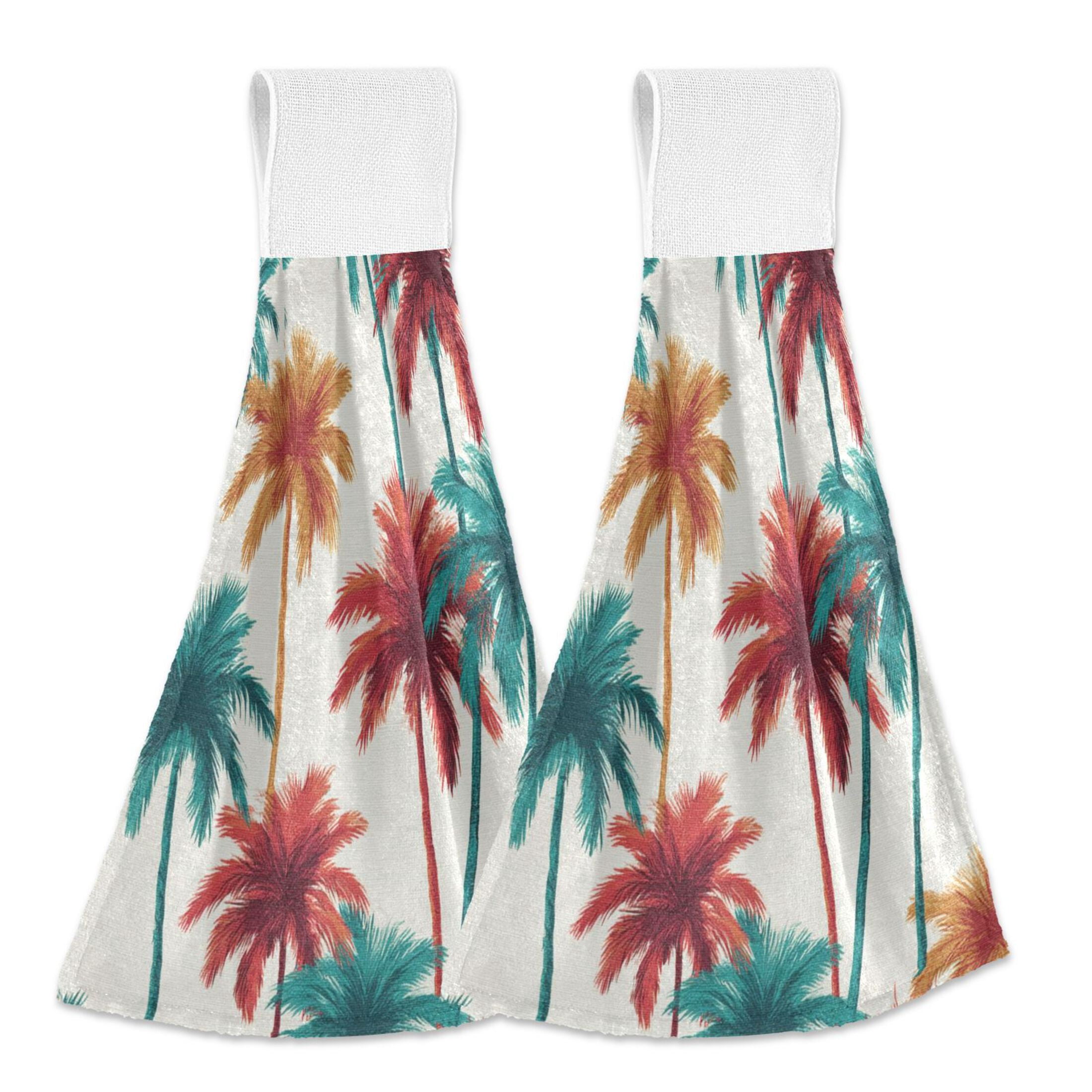 2PCS Velcro Hangable Hand Towels Quick-Drying Hanging Kitchen Towels ...