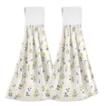 2PCS Velcro Hangable Hand Towels Quick-Drying Hanging Kitchen Towels ...