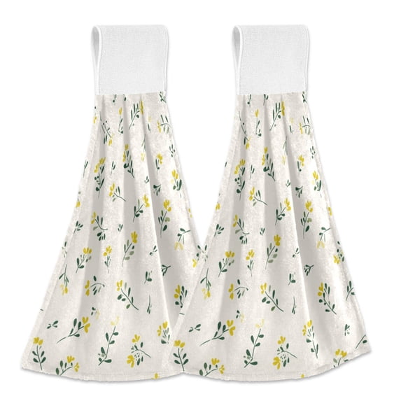 2PCS Velcro Hangable Hand Towels Quick-Drying Hanging Kitchen Towels ...