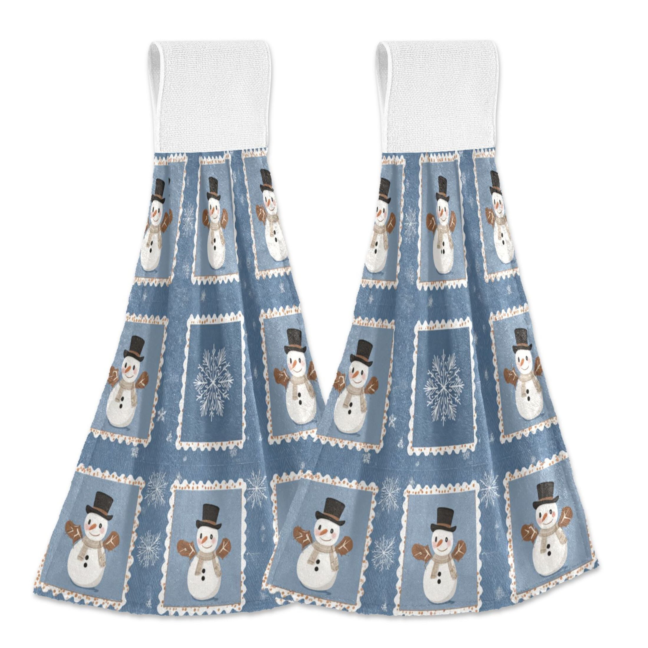 2PCS Velcro Hangable Hand Towels Quick-Drying Hanging Kitchen Towels ...
