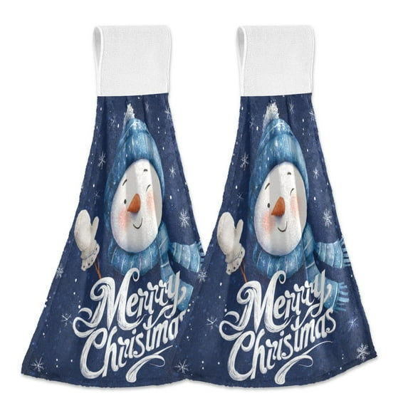 2PCS Velcro Hangable Hand Towels Quick-Drying Hanging Kitchen Towels ...