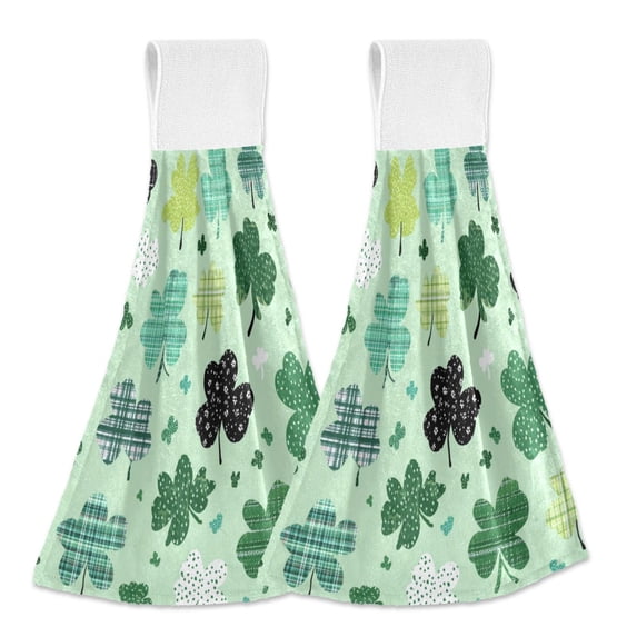2PCS Velcro Hangable Hand Towels Quick-Drying Hanging Kitchen Towels ...