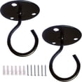 2PCS Wall Mount Ceiling Hooks, Metal Plant Bracket Iron Wall Mount ...