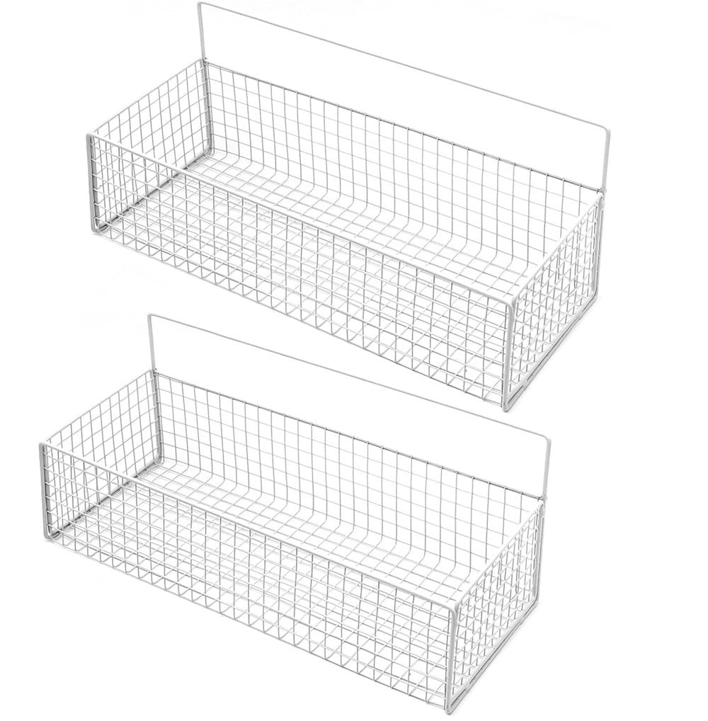 2PCS Wall Mounted Shower Caddy Basket, Adhesive Bathroom Shelf, No ...