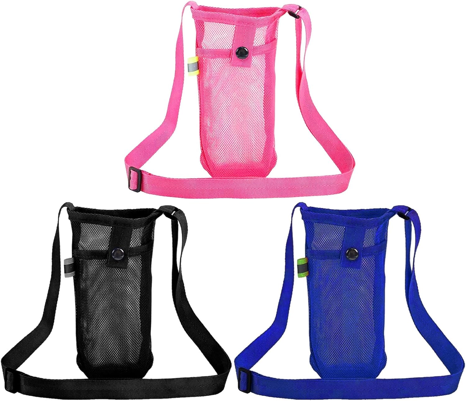 2PCS Water Bottle Holder Mesh Water Bottle Carrier with Adjustable ...