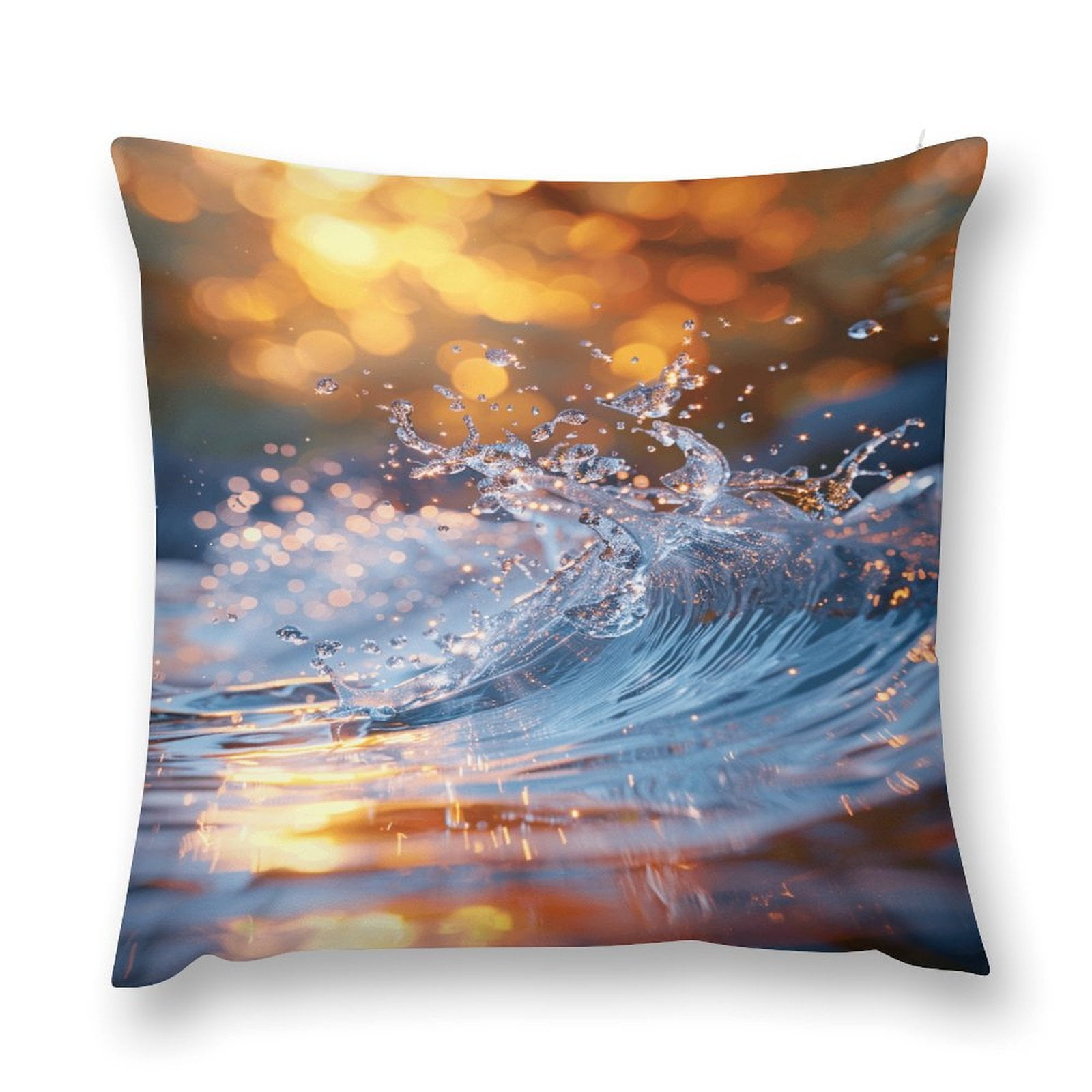 2PCS Water Splash Ripple Throw Pillow Covers 18x18 Decorative Pillows ...