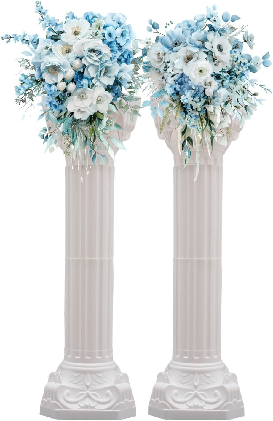 2PCS Wedding Roman Column Pillars Set, Plastic Elegant Roman Pillars ...