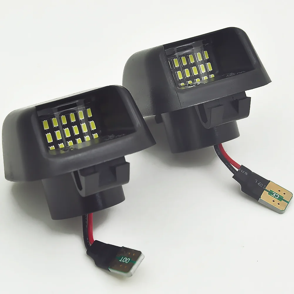 2PCS White 15SMD LED Car Number License Plate Lights for Nissan Navara ...