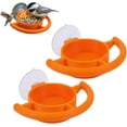 2PCS Window Mounted Bird Feeder with Strong Suction Cups, Weatherproof ...