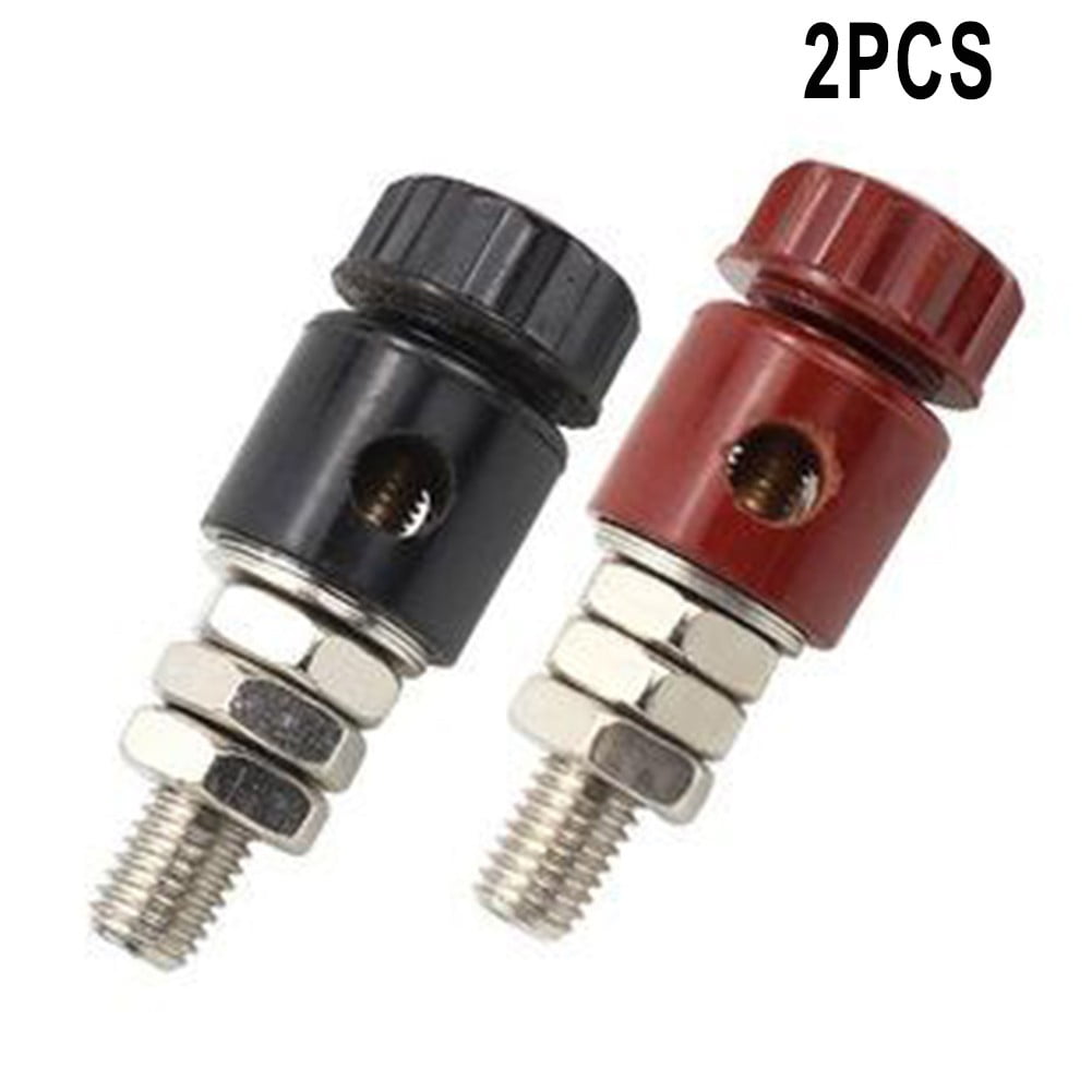 2PCS Wire Binding Post Thread Screw M6 M8 M10 Lithium Battery Connector Pure Copper Winding ...