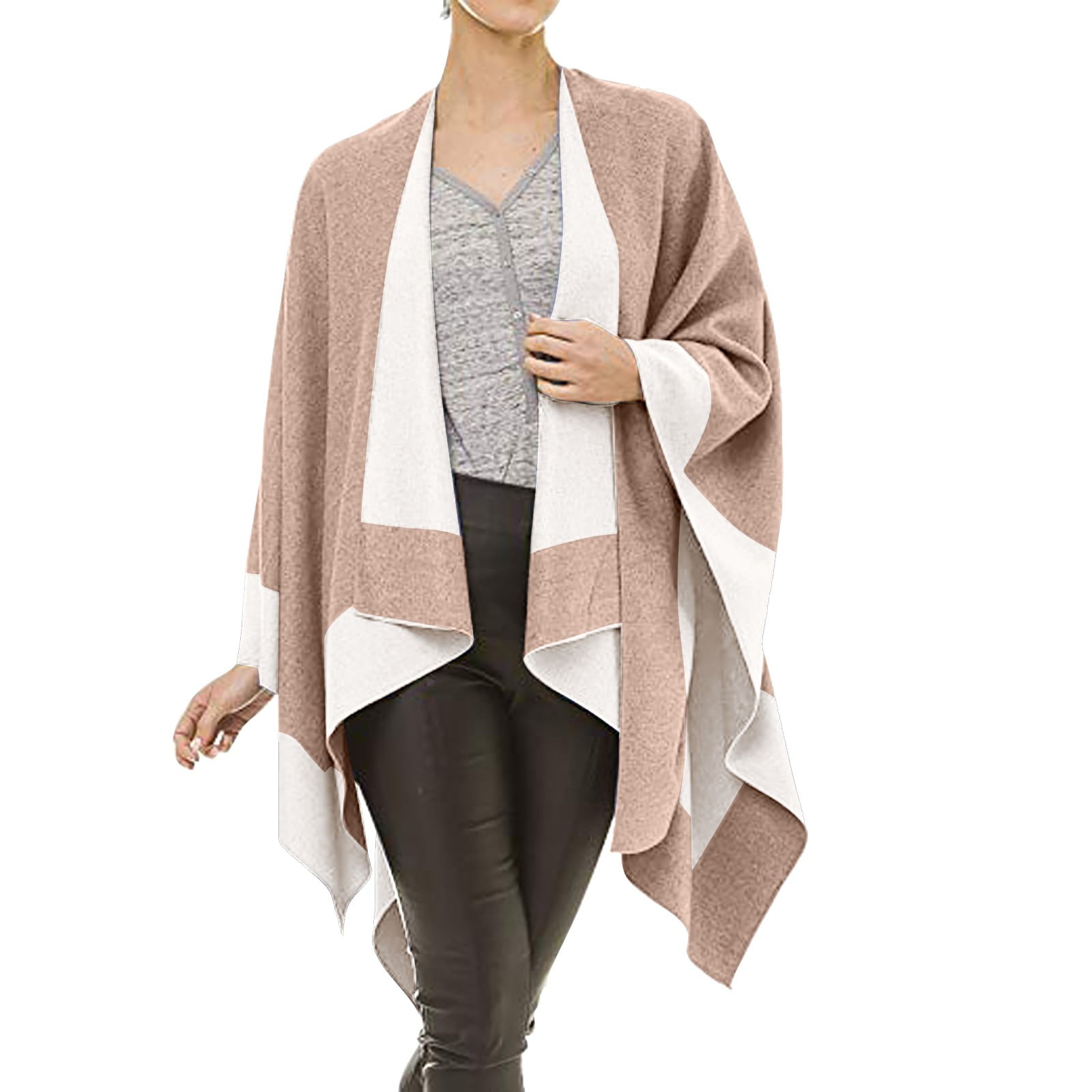 2PCS Women Elegant And Comfortable Color Blocking Autumn Spring Winter ...