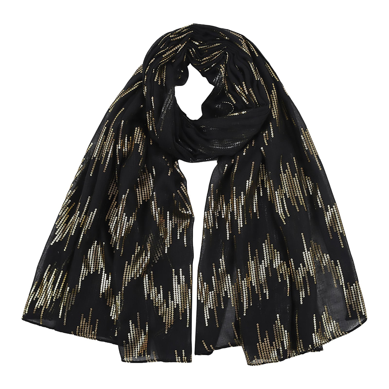 2PCS Women Scarf Gift Scarves Shawl Soft Lightweight Retro Flower ...