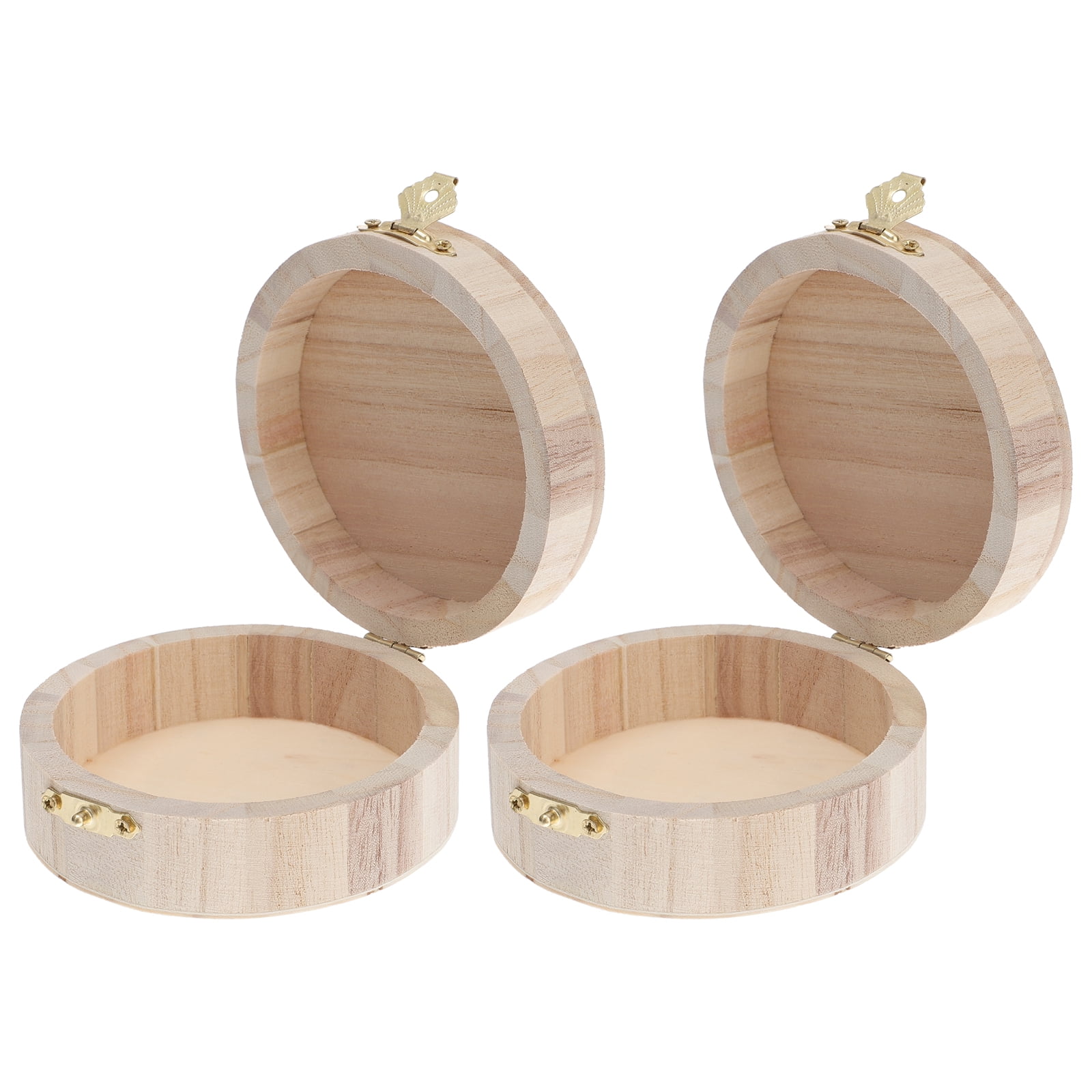 2PCS Wood Jewelry Box with Locking Clasp Make Your Gift Jewelry Photo ...