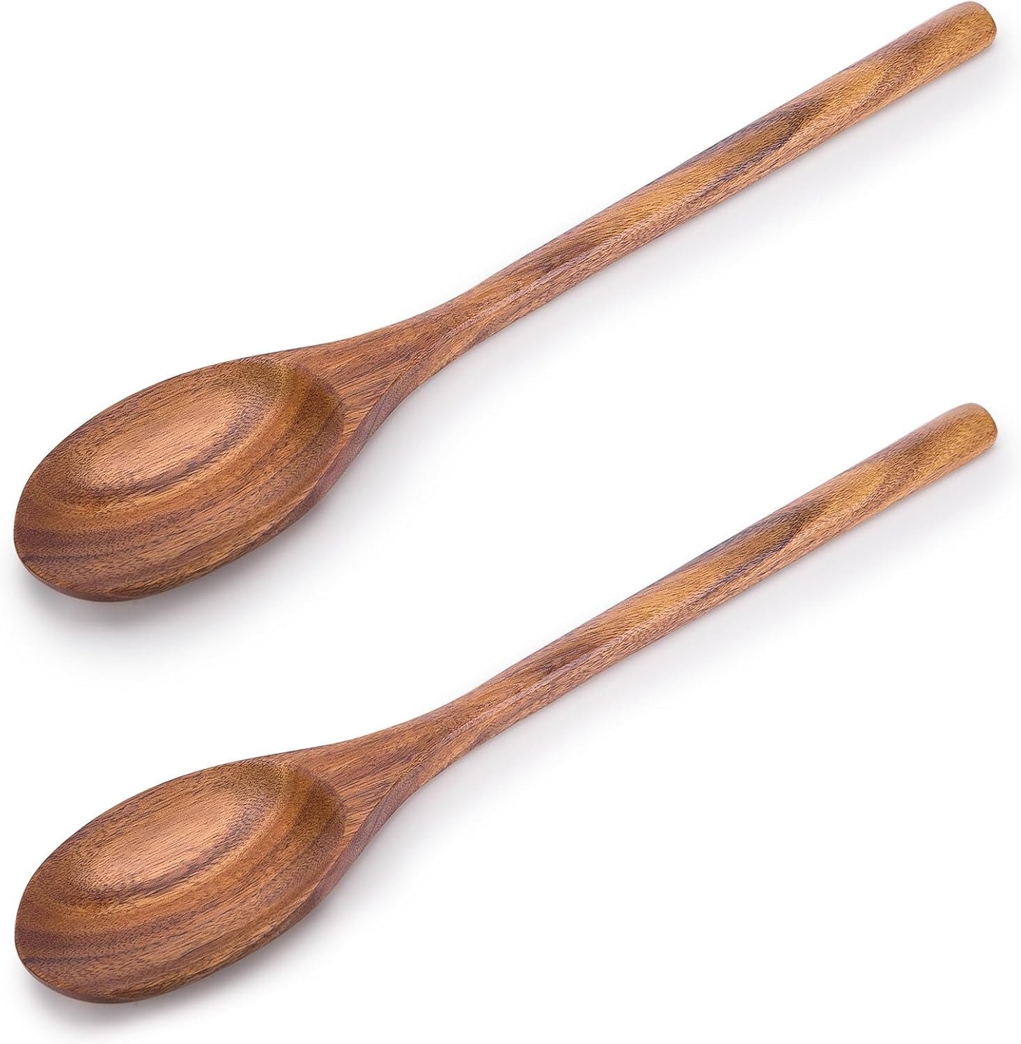 2PCS Wooden Cooking Spoons, Wooden Kitchen Utensil Large Cooking Spoon ...