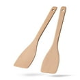 2PCS Wooden Spatulas for Non Stick Cookware, 13 Inch Uncoated Beech ...
