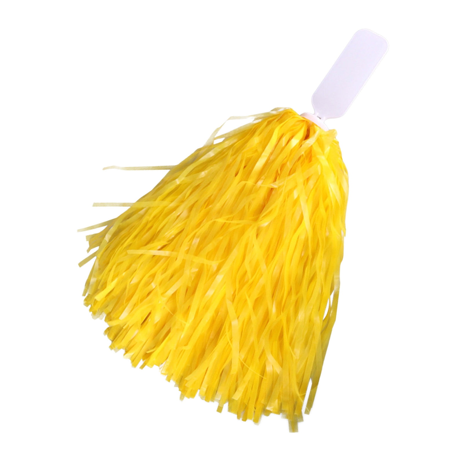 2PCS Yellow Poly Shakers Handheld Color Flower Performance Cheerleading ...