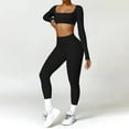 2PCS Yoga Suit Sports Set Women Quick-Drying Gym Set Women Tracksuit Running Workout Long Sleeve ...