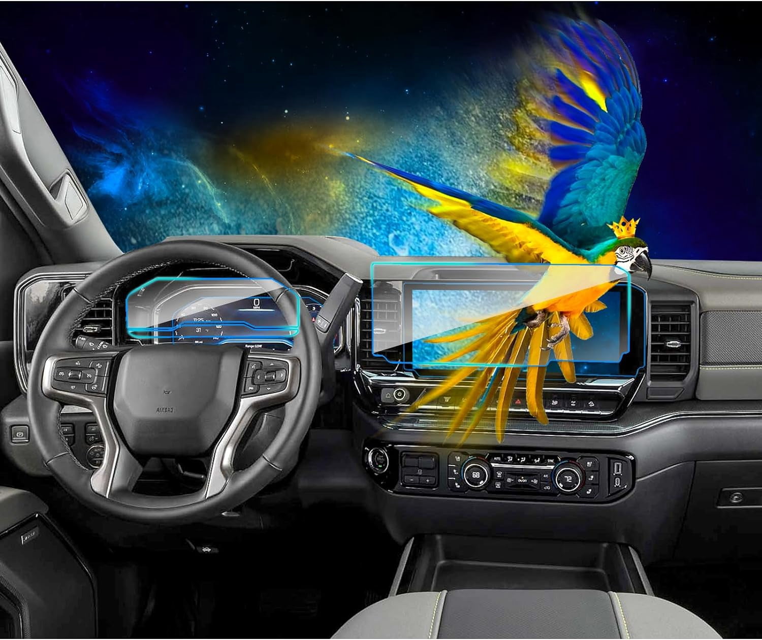 2PCS for 2022 2023 2024 Silverado Sierra 1500 Screen Protector for 2022 ...