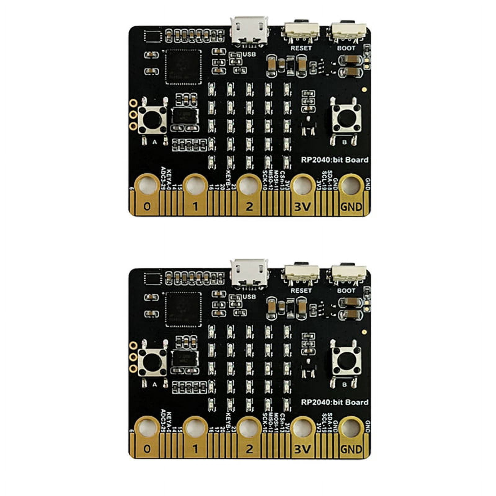 2pcs For Pico Rp2040 Bit Motherboard Compatible With Bbc Microbit Shape Python Programming