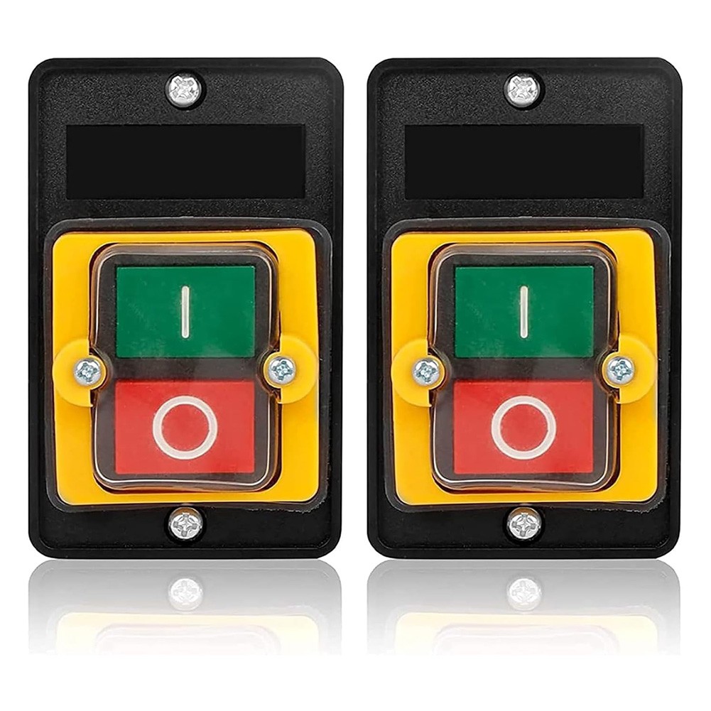 2PCS machine push button switch AC220V / 380V 10A safety switch voltage ...