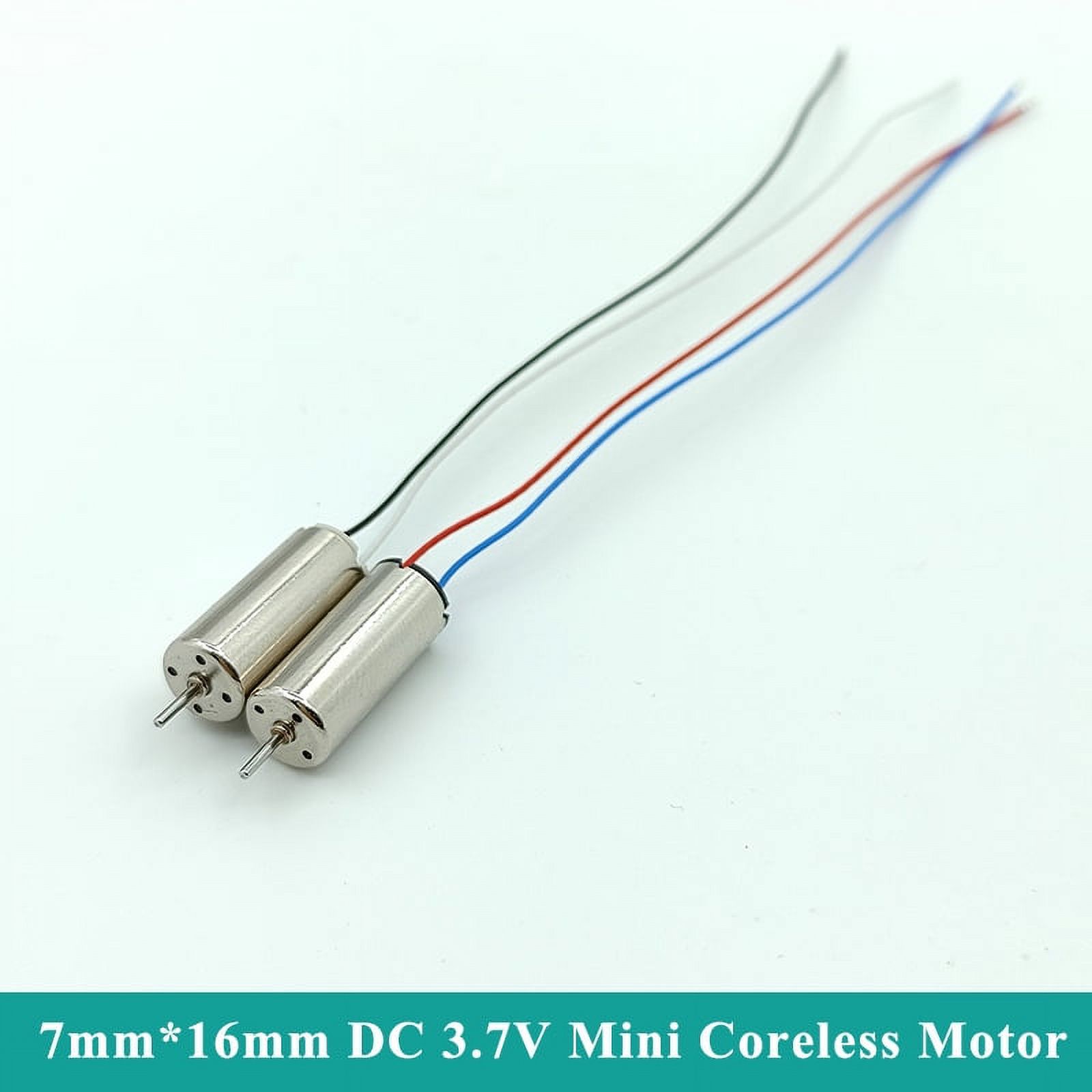 2PCs 716 7mm * 16mm CW CCW mini coreless motor dc3,7v 56000rpm ultra ...