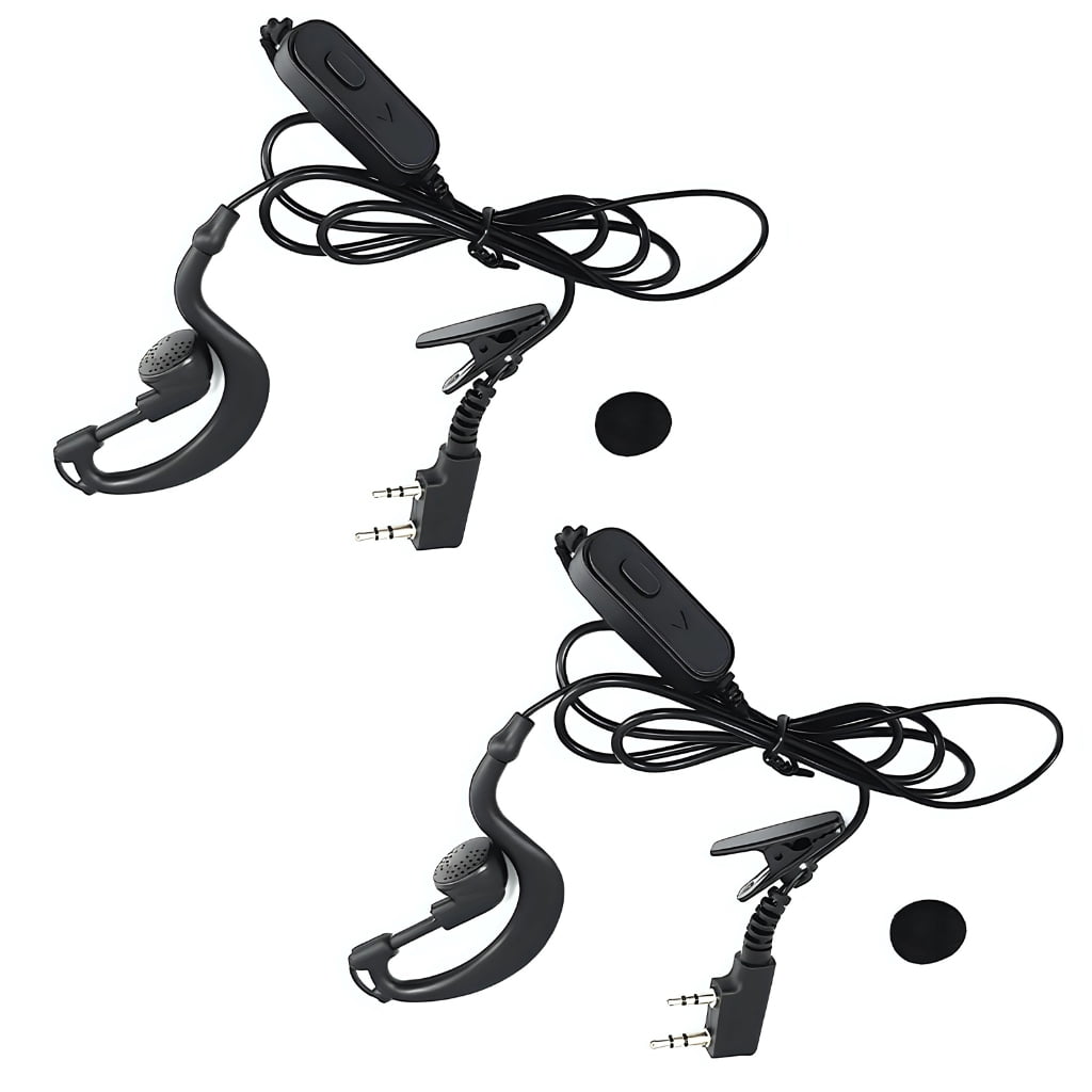 Double Pin Earpiece Headsets Clear Sound Transmission Lightweight Ear ...
