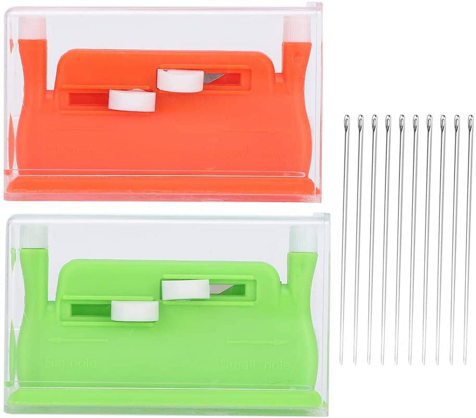 2PCs Needle Threader Automatic Sewing Threader Plastic Needle Device ...