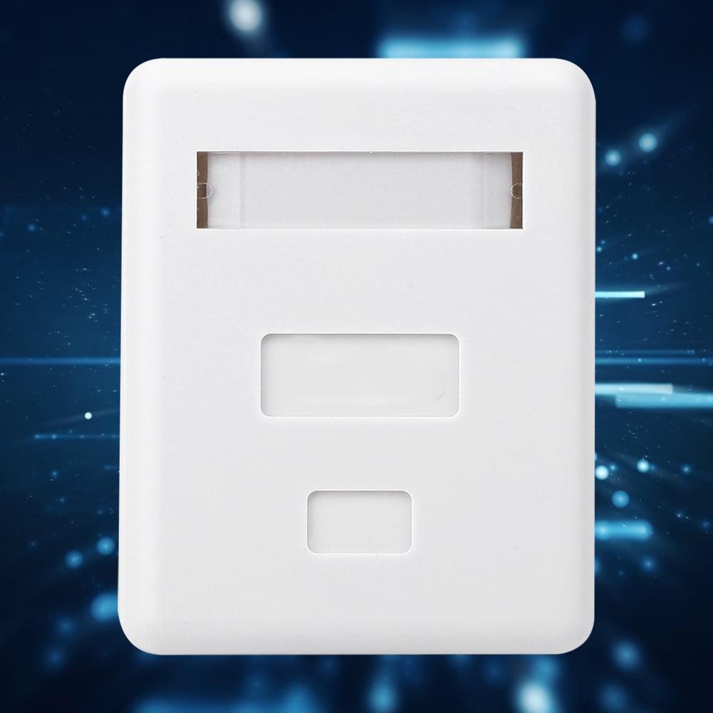 2PCs Network Module Box Cat.5e Single-Port Desktop Wiring Accessory ...