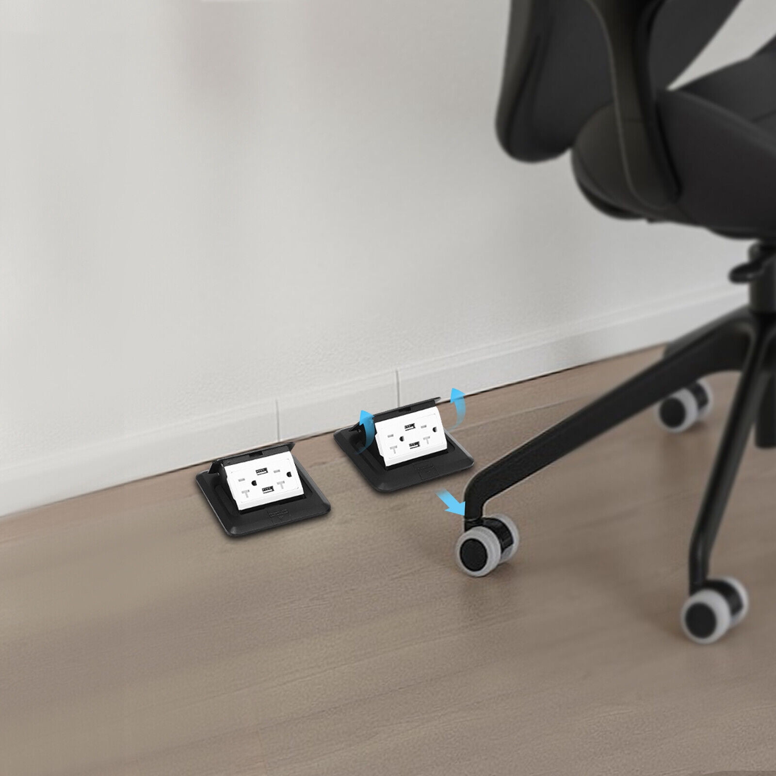 2PCs Pop up Floor Outlet Sockets with 2* USB Interfaces&US Standard ...