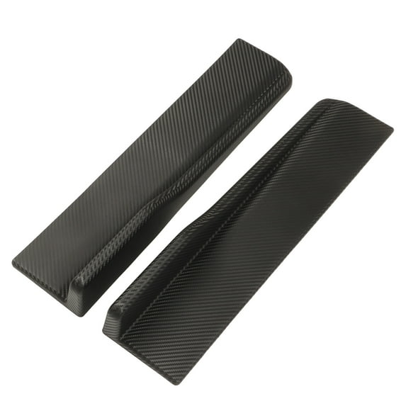2PCs Rear Side Skirt Winglet Carbon Fiber Style Universal Car Lip Side ...