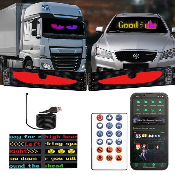 2PCs devil eyes light for cars/truck eyes lights windshield USB-Powered ...
