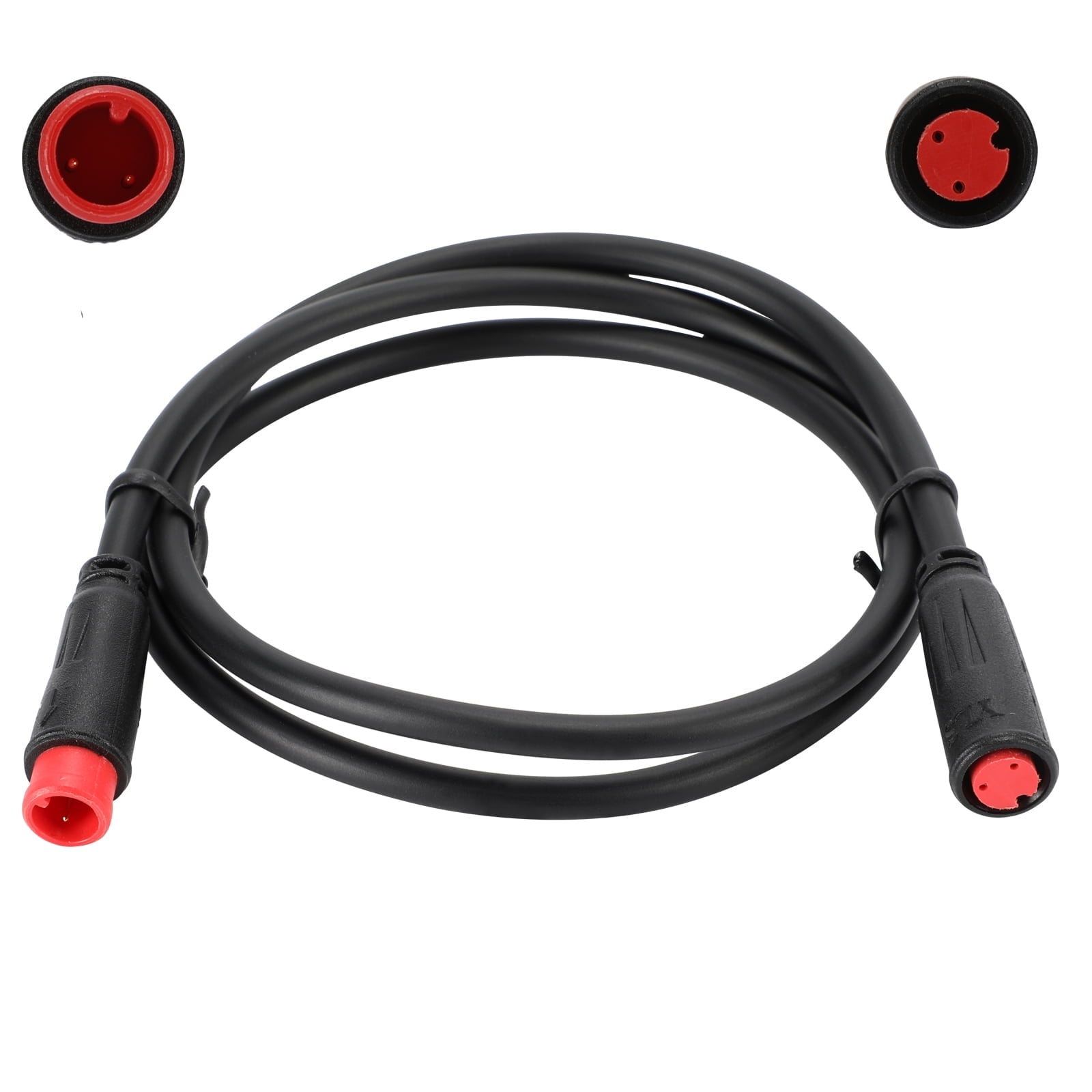 2PIN EBIKE Extension Cable, Waterproof 2 Pins Male/Female Connector ...