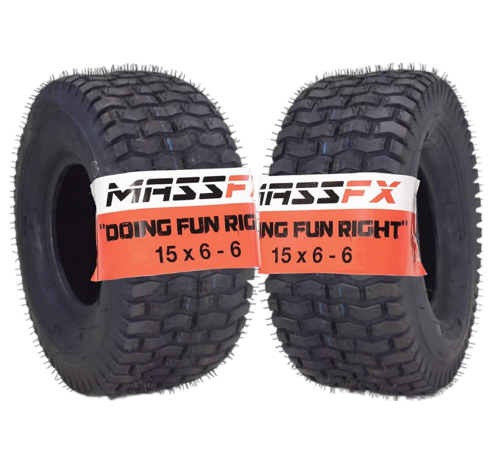 2PK 15x6.00-6 15x6.00x6 15x6x6 15x6-6 4PLY Turf Lawn Mower Tires ...