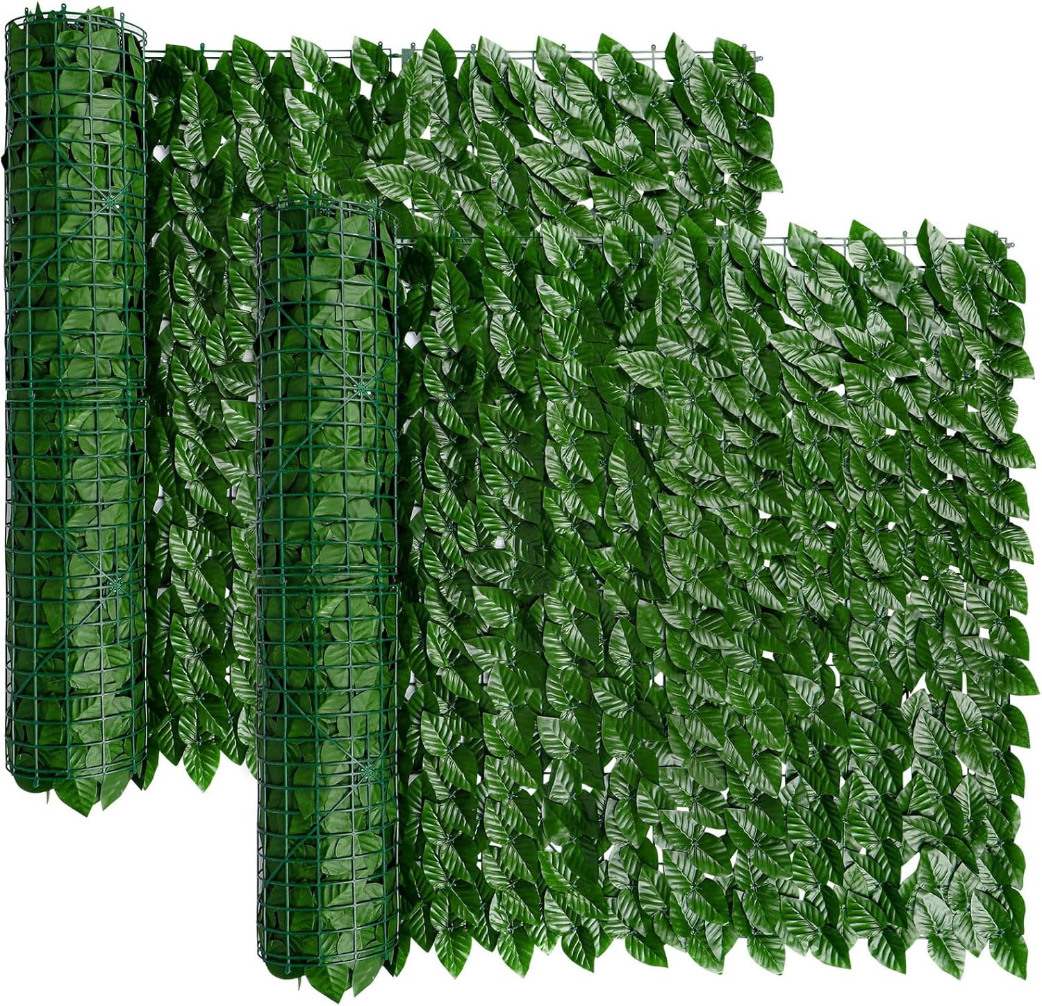 2PK 39 * 98in Artificial Ivy Privacy Fence Screen Cover, Highly Dense ...