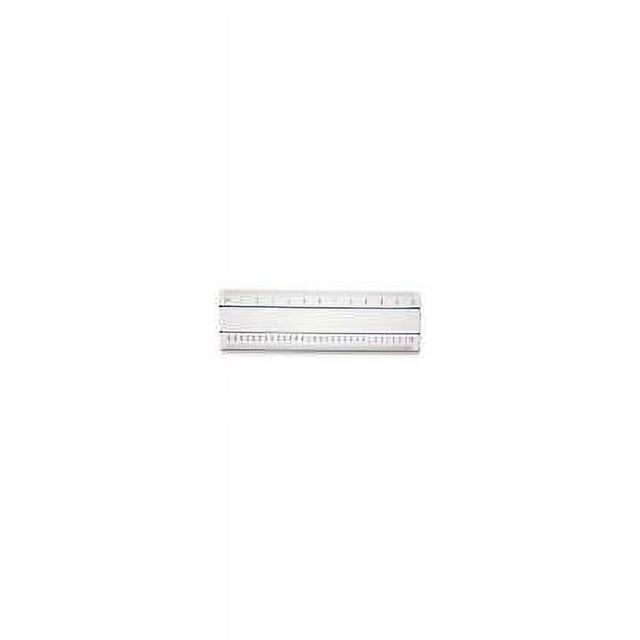 2PK ACM15571 12" Magnifying Ruler, Standard/Metric, Plastic, Clear ...