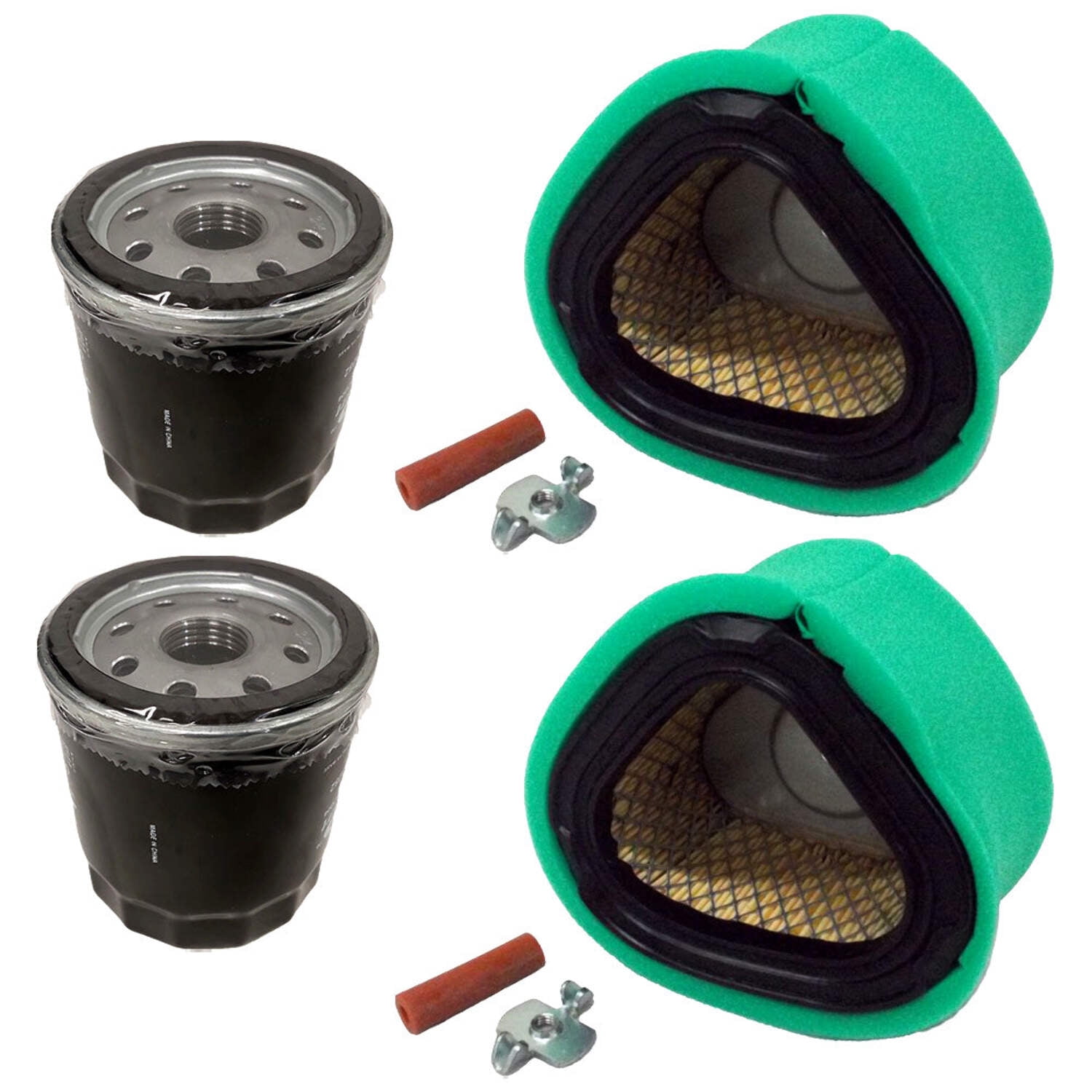 2PK Air Filter And Oil Filter For John Deere LX172 LX176 LX186 Fits ...