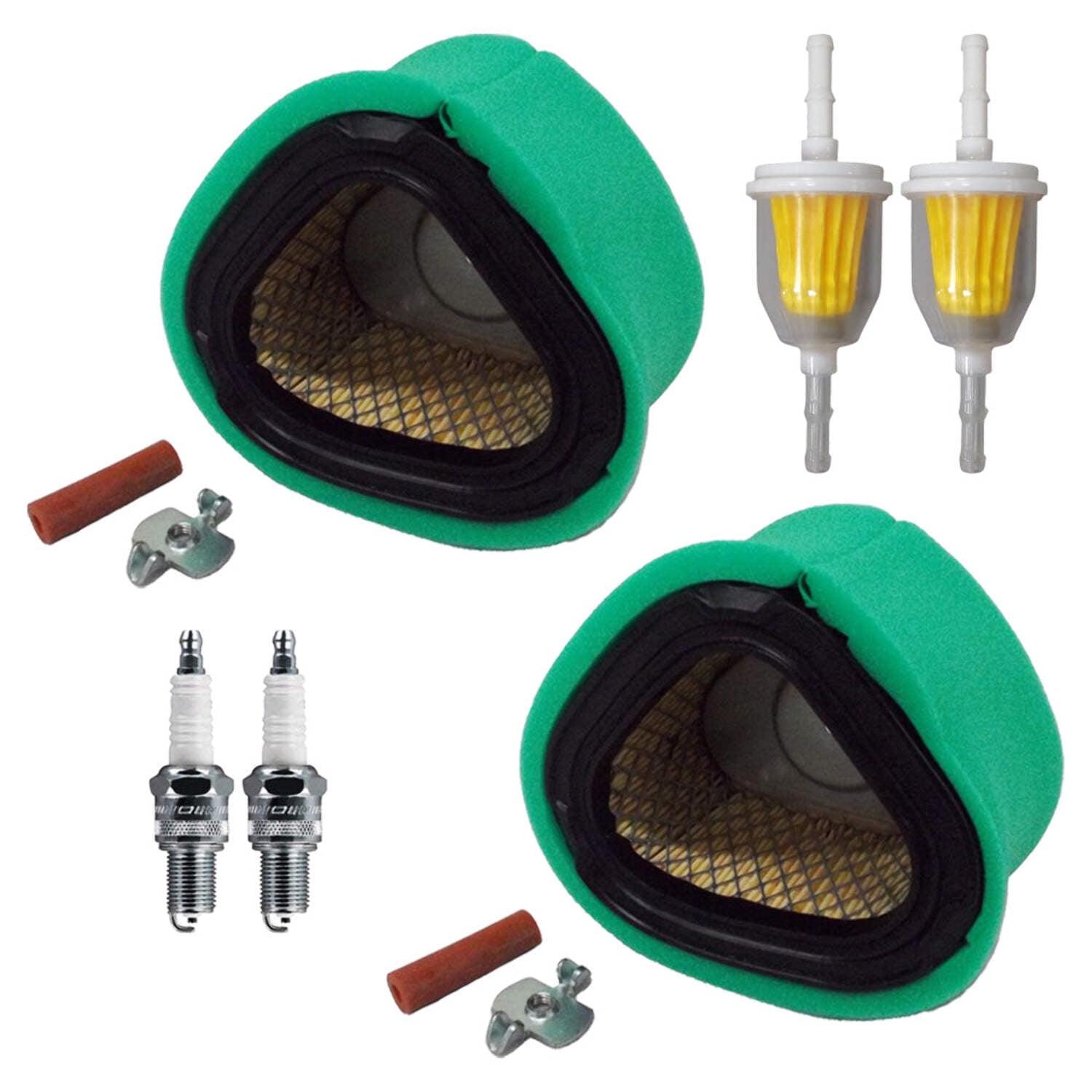 2PK Air Filter Tune Up Kit For John Deere LX172 LX176 LX186 Fits ...