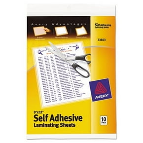 Avery Self Adhesive Laminating Sheets