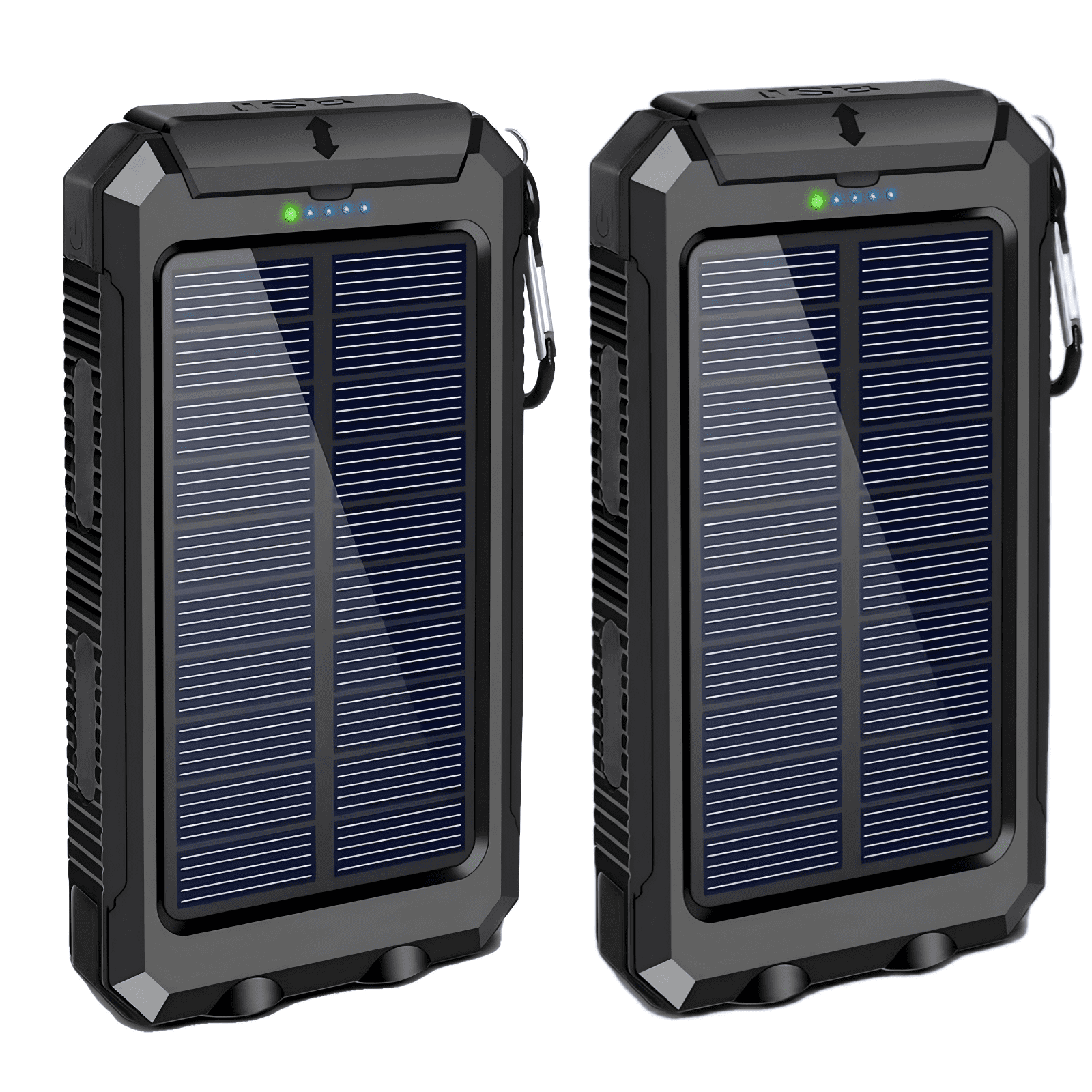 2PK BAOKALER 30000mAh Solar Charger for Cell Phone iPhone, Portable ...